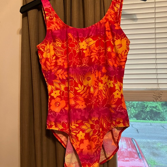Islander | Swim | Islander Red And Orange Swimsuit | Poshmark